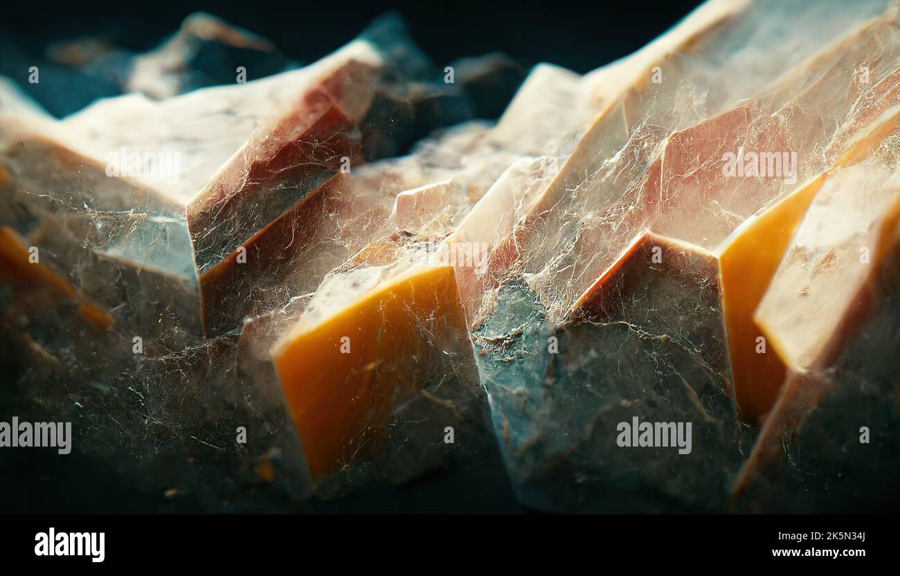 Colorful gem abstract background with waves art pattern. 3D style ...