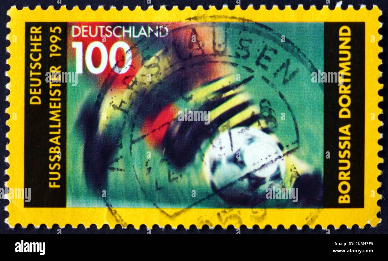 GERMANY - CIRCA 1995: a stamp printed in Germany shows Borussia ...