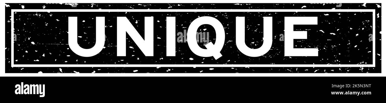 Grunge black unique word square rubber seal stamp on white background Stock Vector Image & Art ...