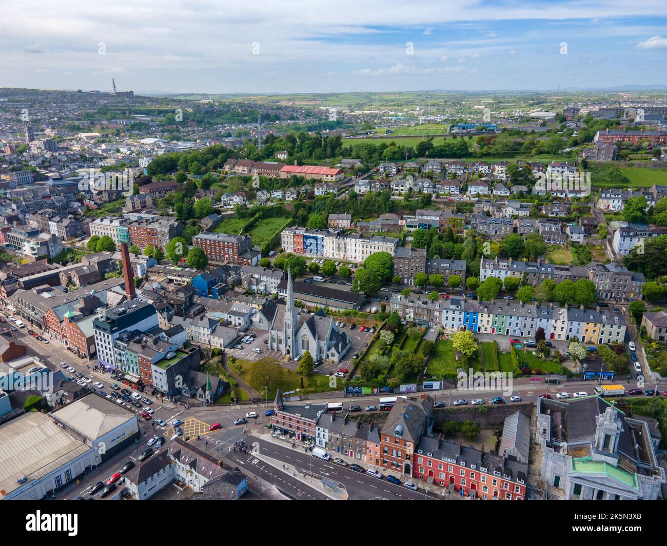 Ireland Cork City 05 14 2022 Areal View Of Cork City The Second Ireland Cork City 05 14 2022 Areal View Of Cork City The Second