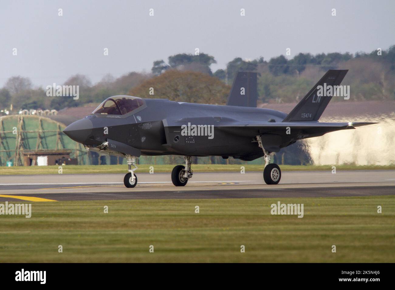 5th Generation USAF F-35B fighter jet, taking off from RAF Lakenheath ...