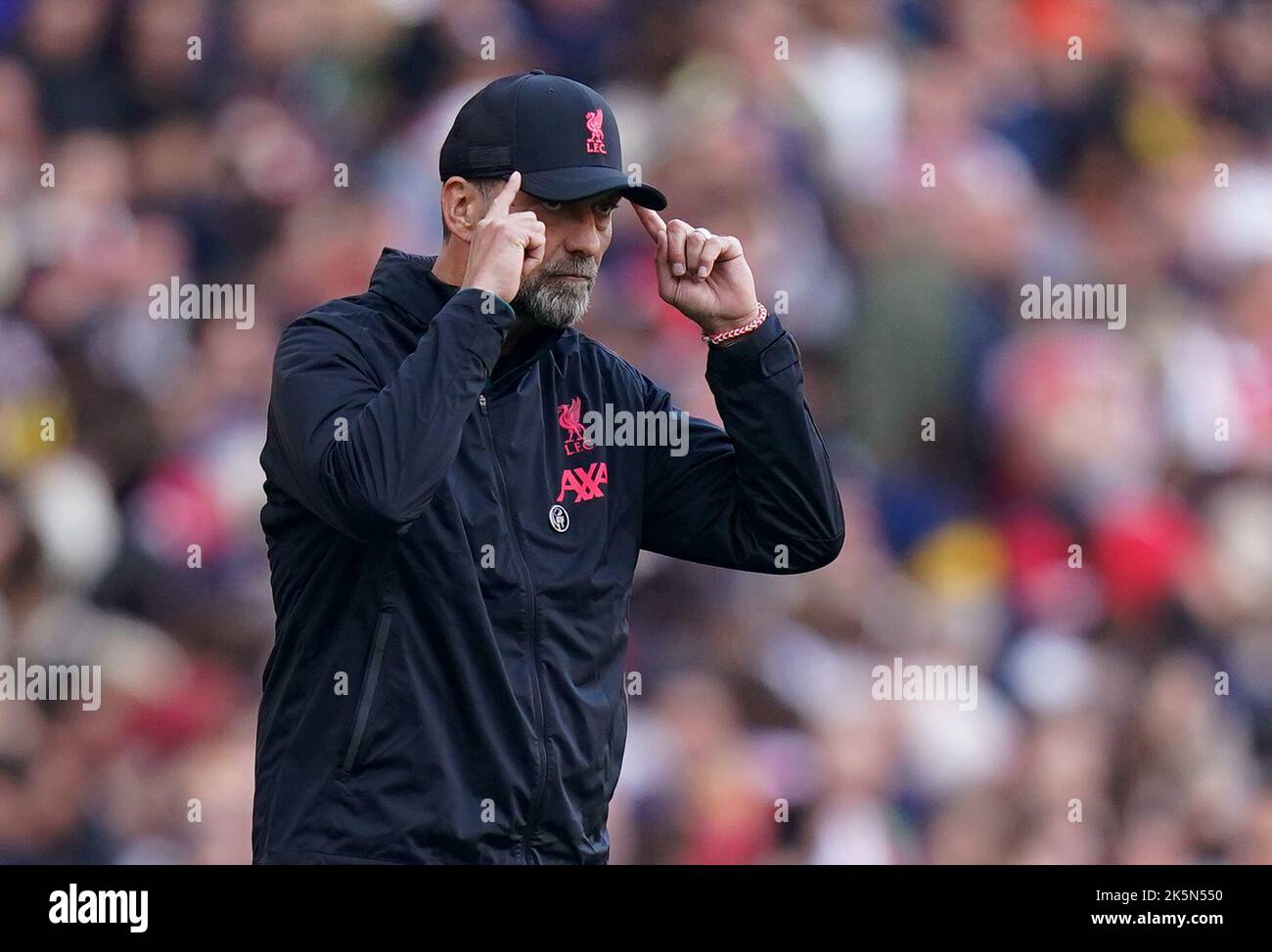 Liverpool manager Jurgen Klopp on the touchline during the Premier ...