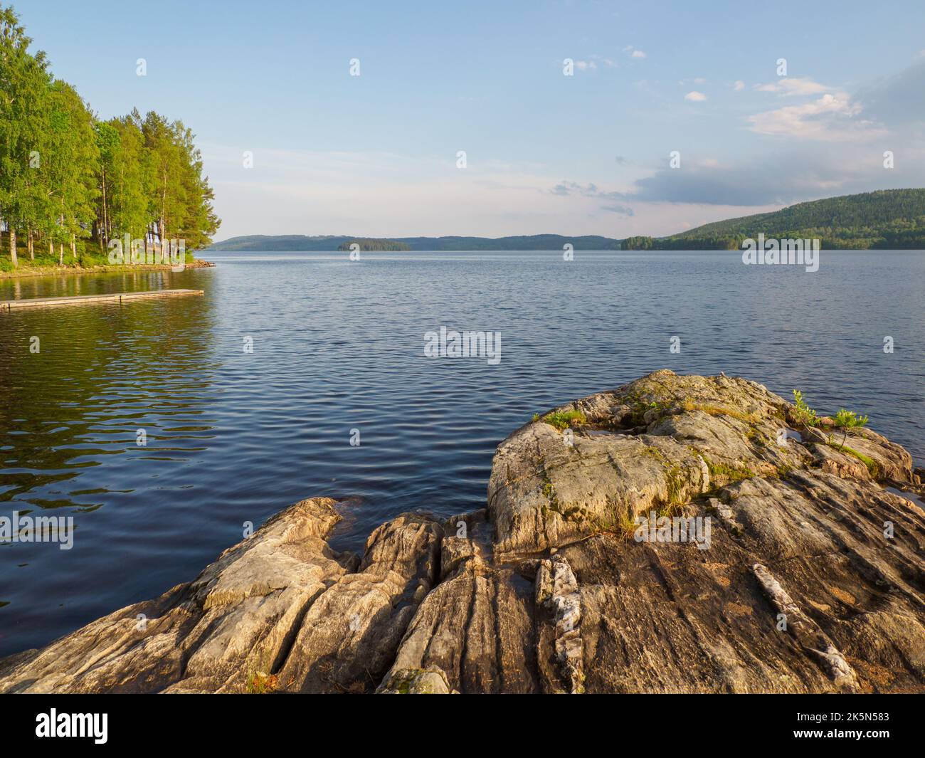 Over Kymmen lake in the Värmland region. Varmlands Lan. Sweden ...