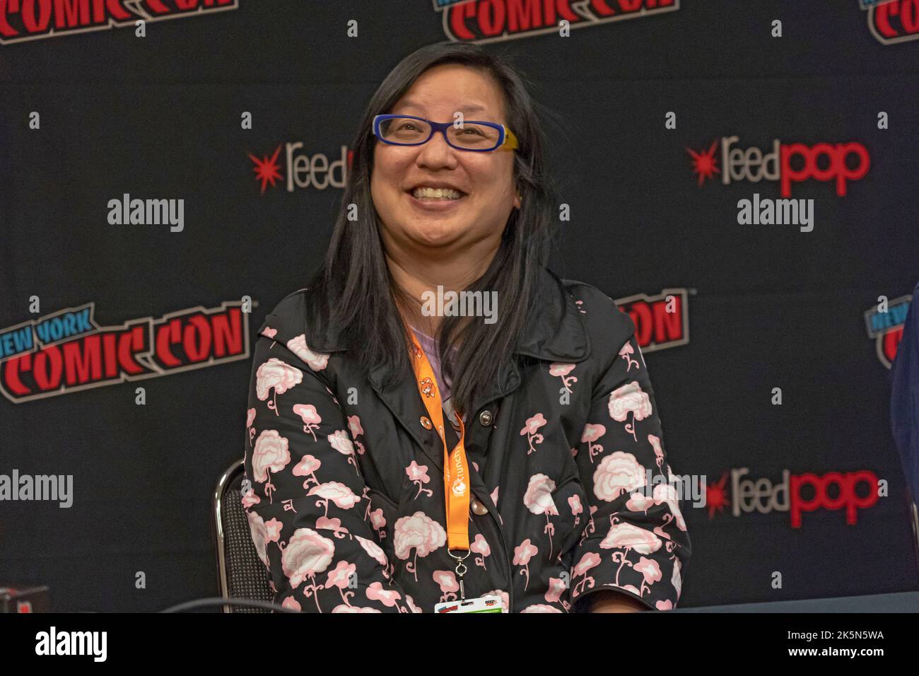 NEW YORK, NEW YORK - OCTOBER 08: Amy Chu attends an AWA Panel during ...