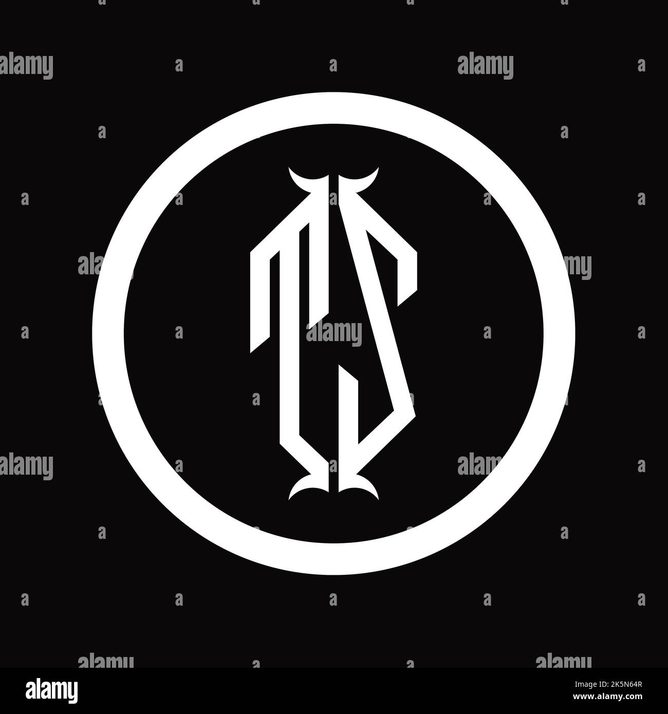 ZT Logo monogram letter with hexagon horn shape design template Stock ... ZT Logo monogram letter with hexagon horn shape design template Stock ...