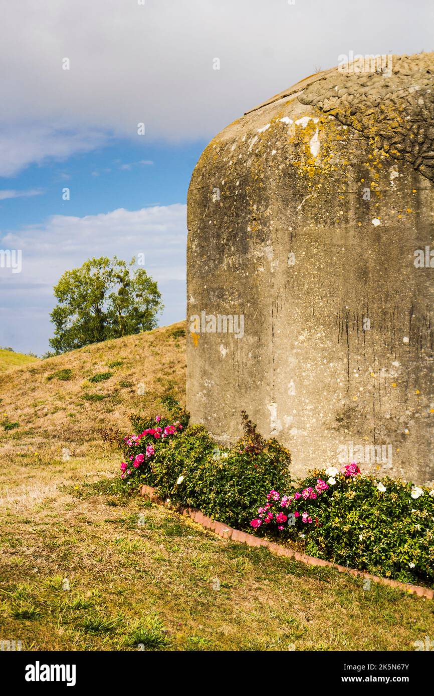 German fortifications, Normandy Stock Photo - Alamy