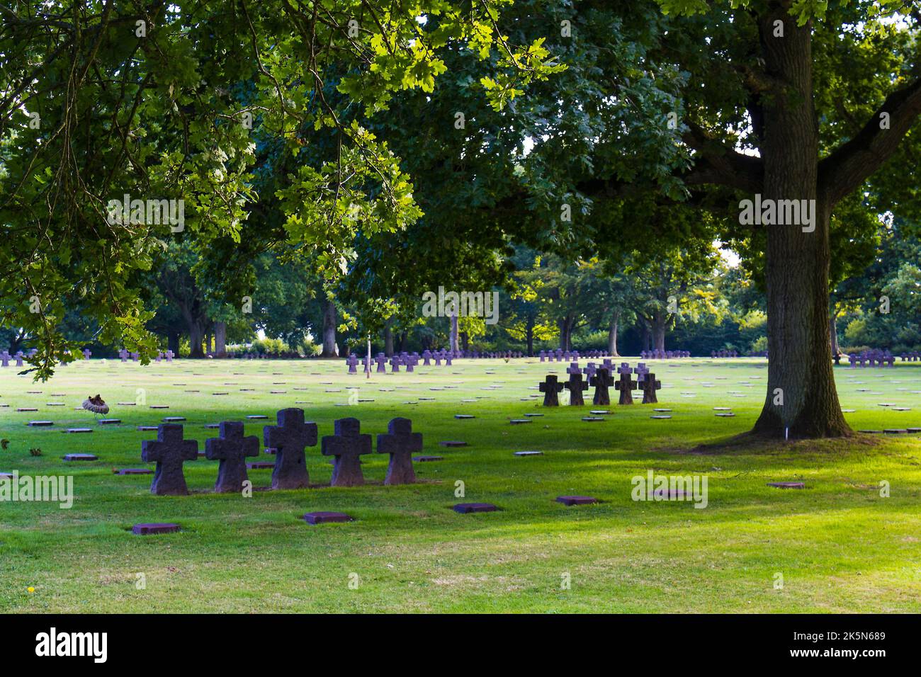 German World War II cemetery, Normandy Stock Photo - Alamy