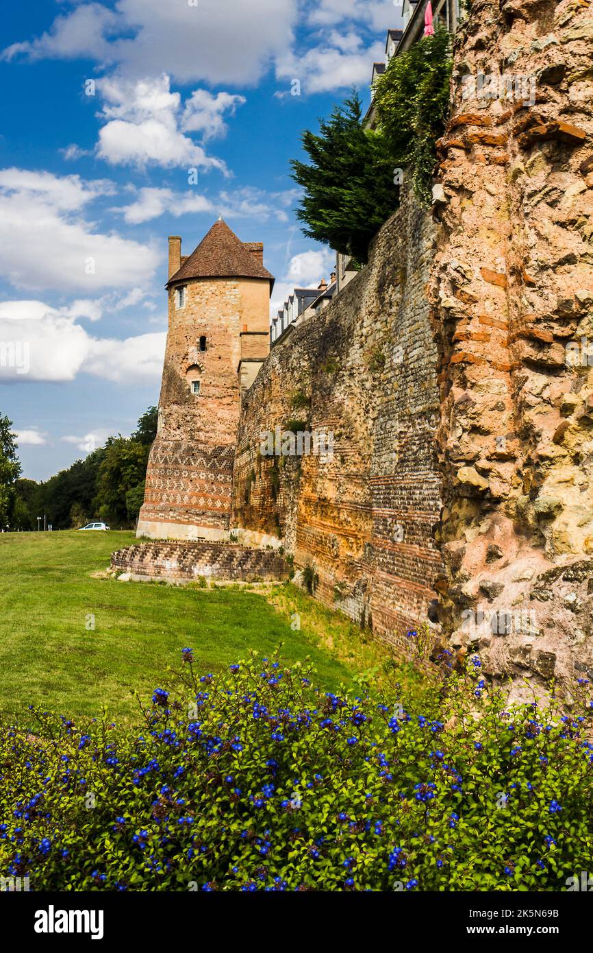 Le Mans Roman Walls, France Stock Photo - Alamy