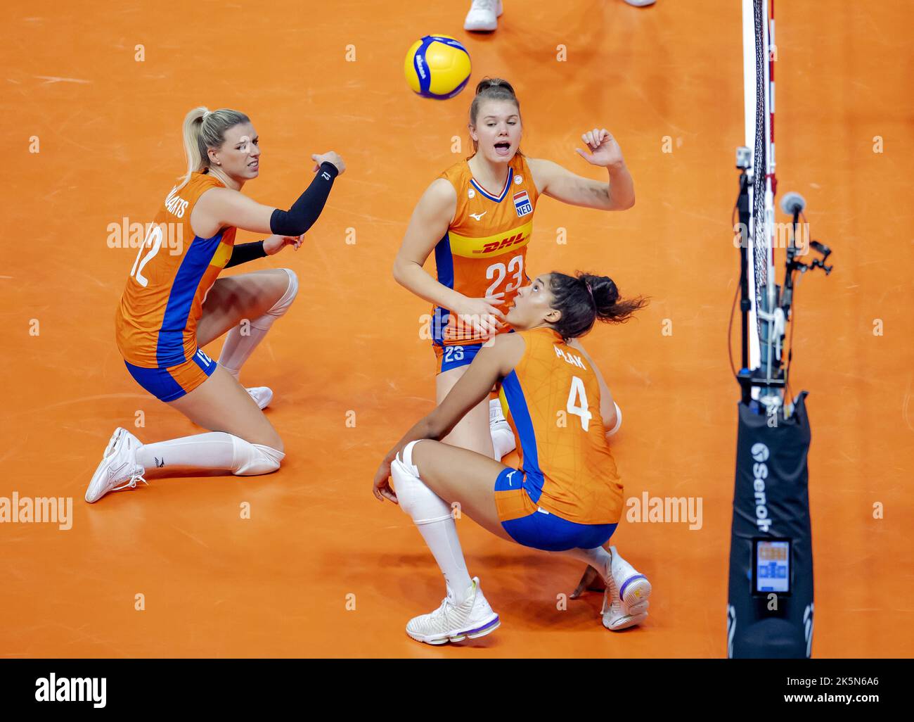 ROTTERDAM - Britt Bongaerts, Eline Timmerman and Celeste Plak of the ...