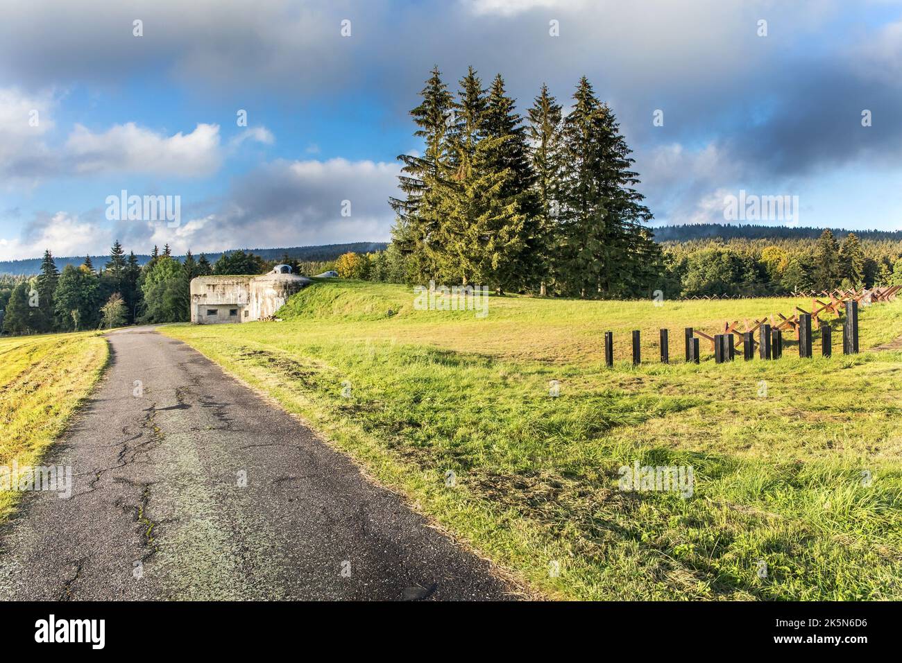 CZECH REPUBLIC, Orlicke Hory - September 26, 2022: Czech war bunker ...