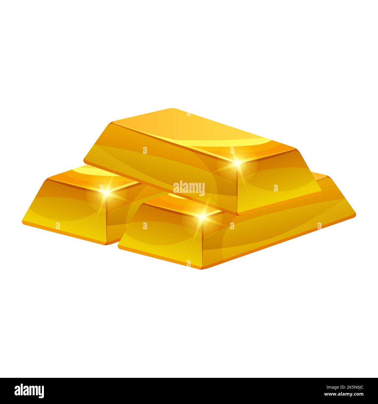 Stack of Gold bar icon, ingot. Symbol of richness currency investment ...