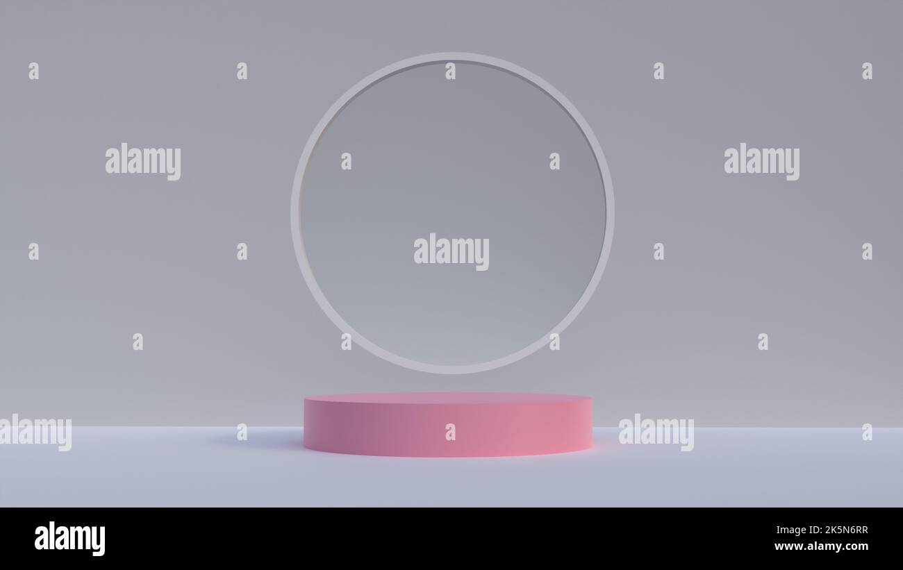 3d render podium for beauty product showcase, 3d illustration product ...