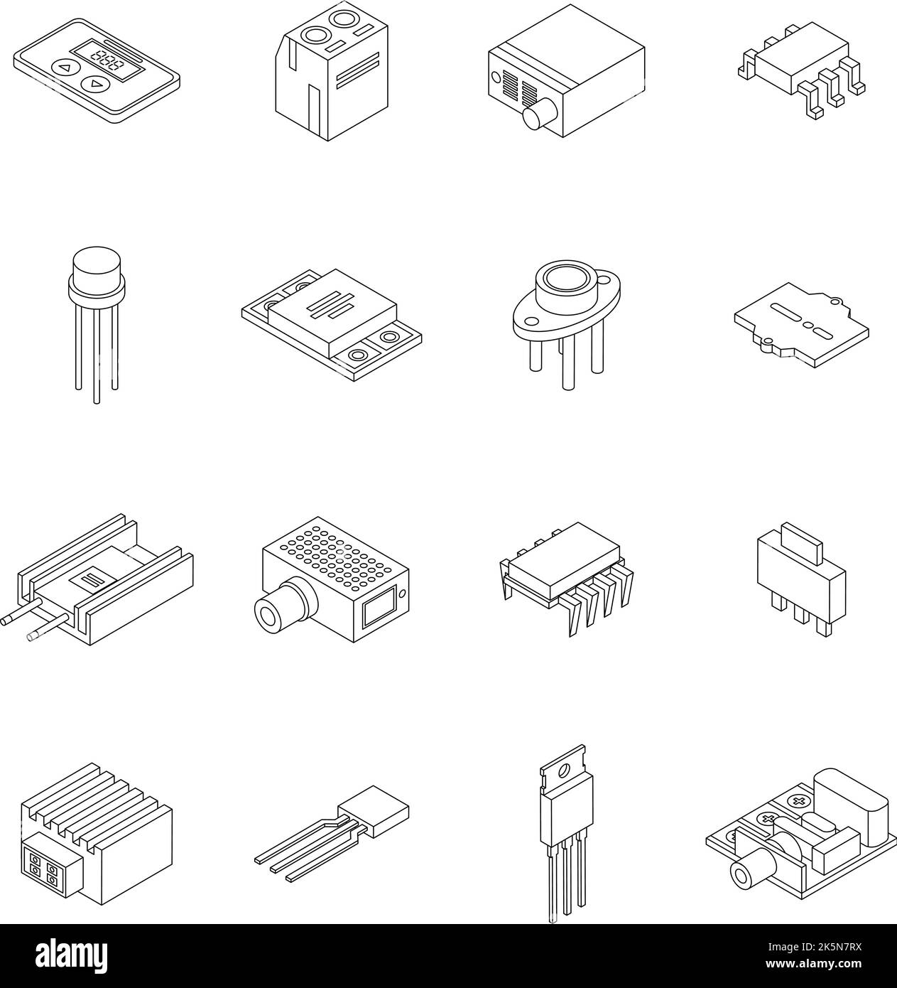 Voltage regulator icons set. Isometric set of voltage regulator vector ... Voltage regulator icons set. Isometric set of voltage regulator vector ...