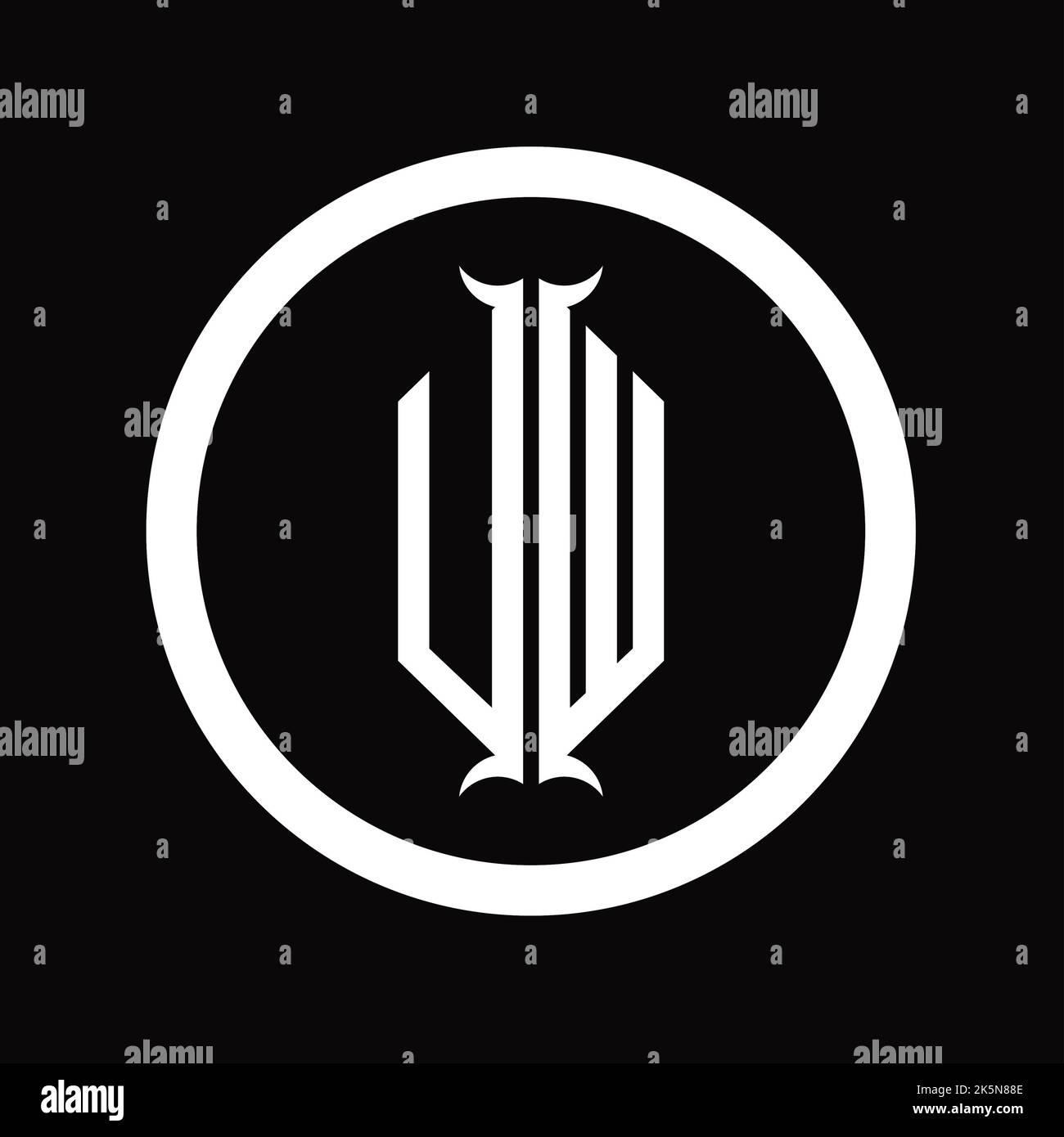 WU Logo monogram letter with hexagon horn shape design template Stock ... WU Logo monogram letter with hexagon horn shape design template Stock ...