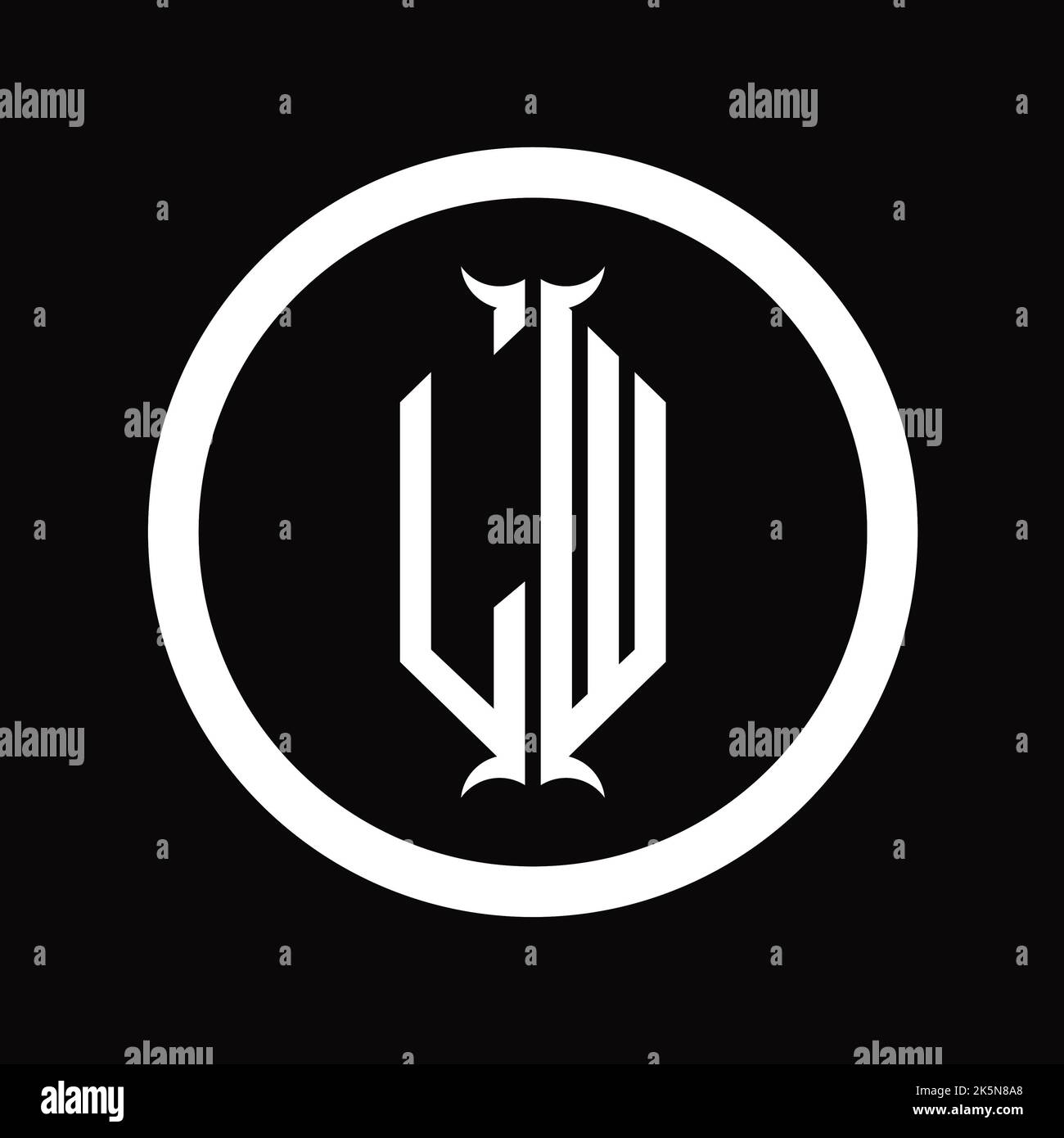 WL Logo monogram letter with hexagon horn shape design template Stock ... WL Logo monogram letter with hexagon horn shape design template Stock ...