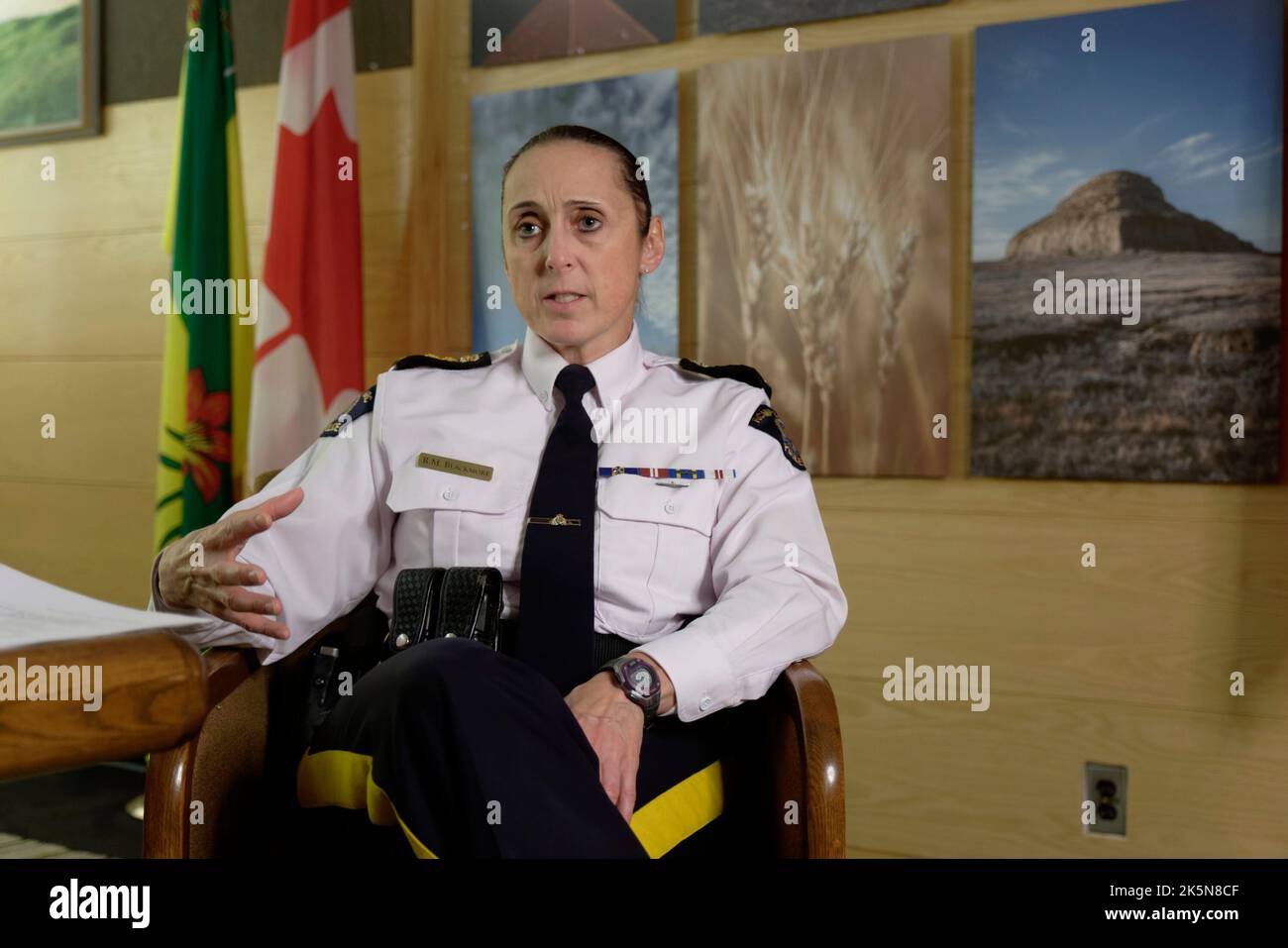 Assistant Commissioner Rhonda Blackmore during an interview with the ...