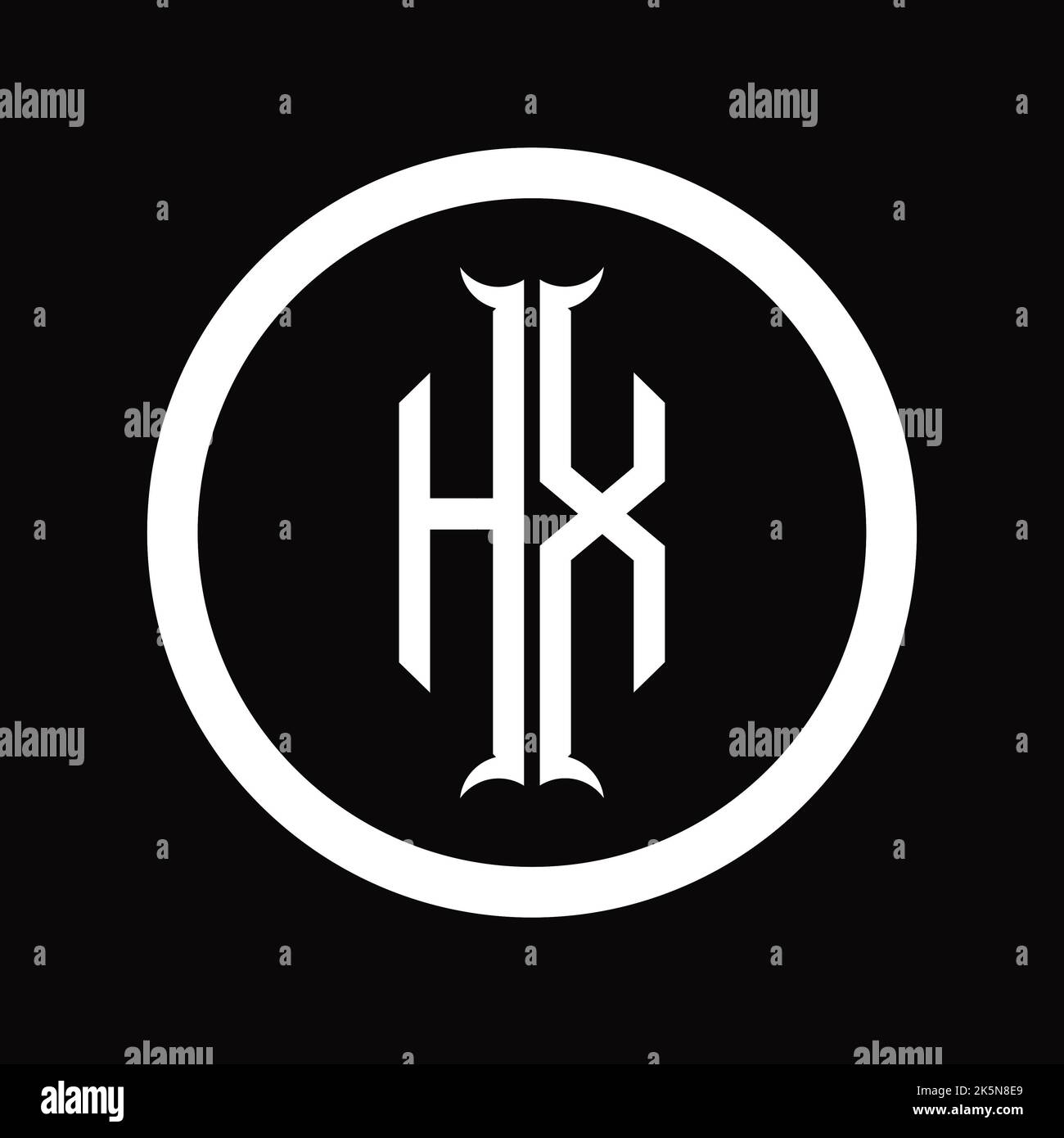 Letter xh logo hi-res stock photography and images - Alamy