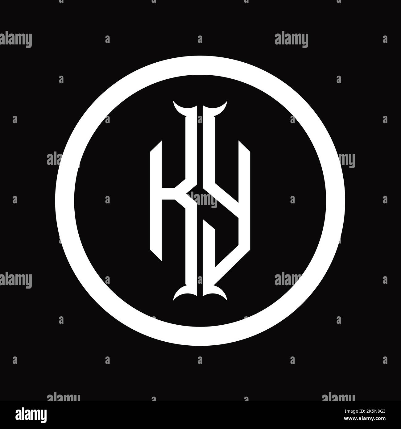 Letter yk logo hi-res stock photography and images - Alamy