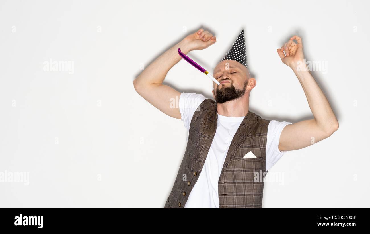 Happy drunk person hi-res stock photography and images - Alamy