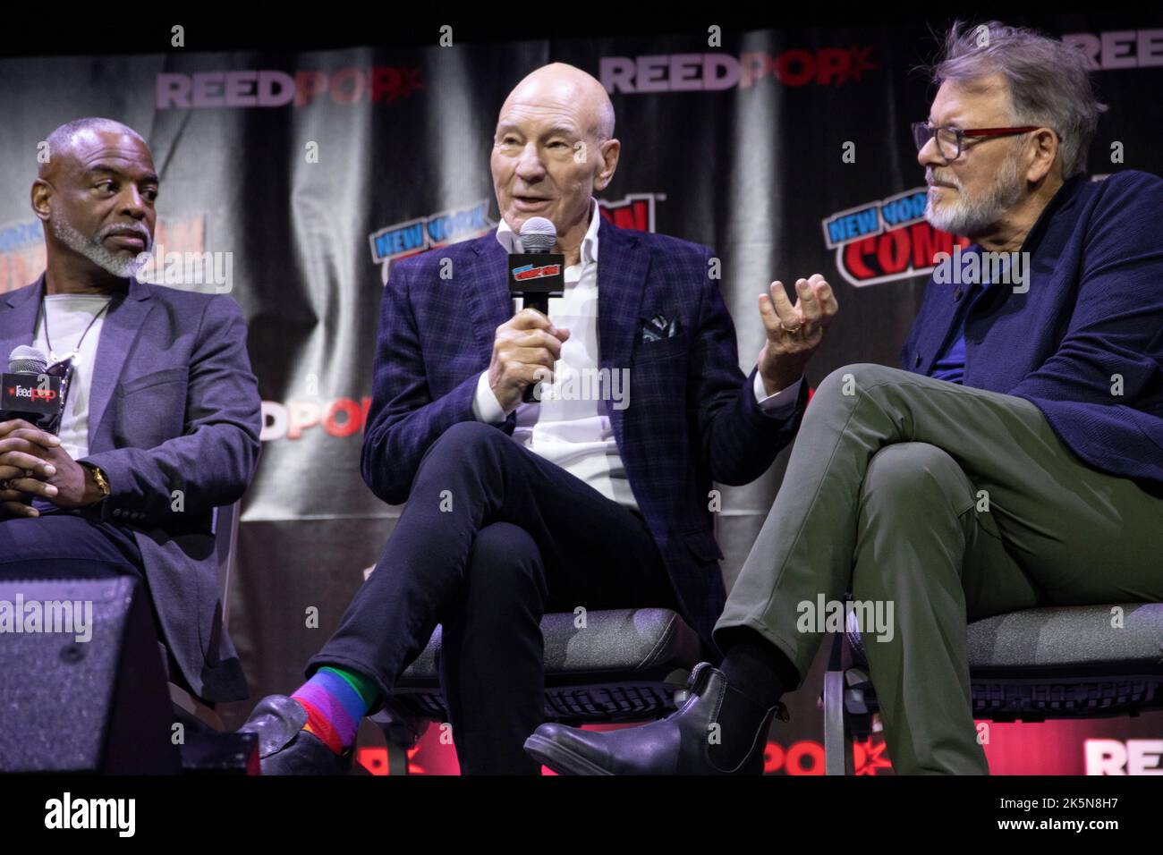 New York, USA. 08th Oct, 2022. Cast members from Paramount Plus's Syar ...