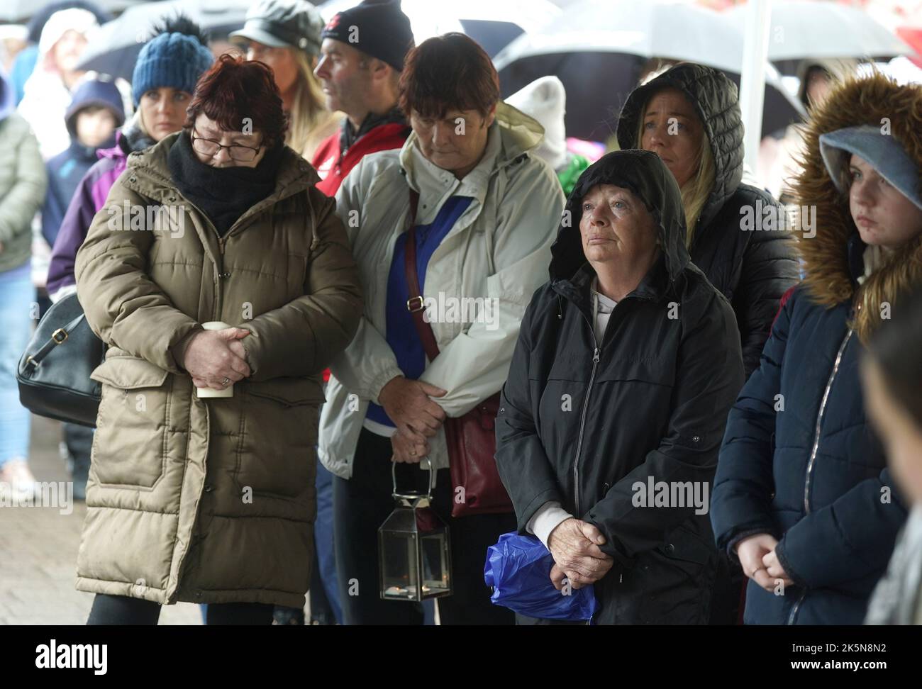 People at a vigil in Milford, Co Donegal for the victims of the ...