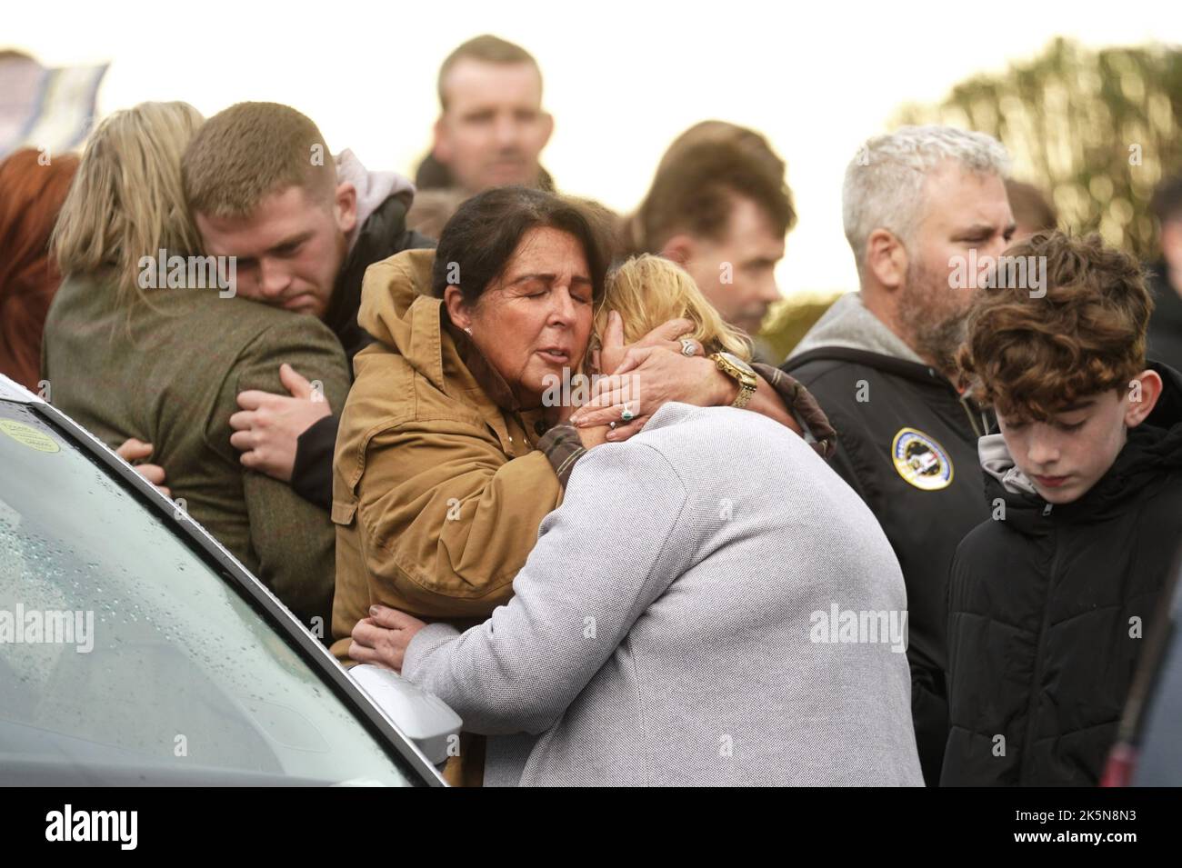 People at a vigil in Milford, Co Donegal for the victims of the ...
