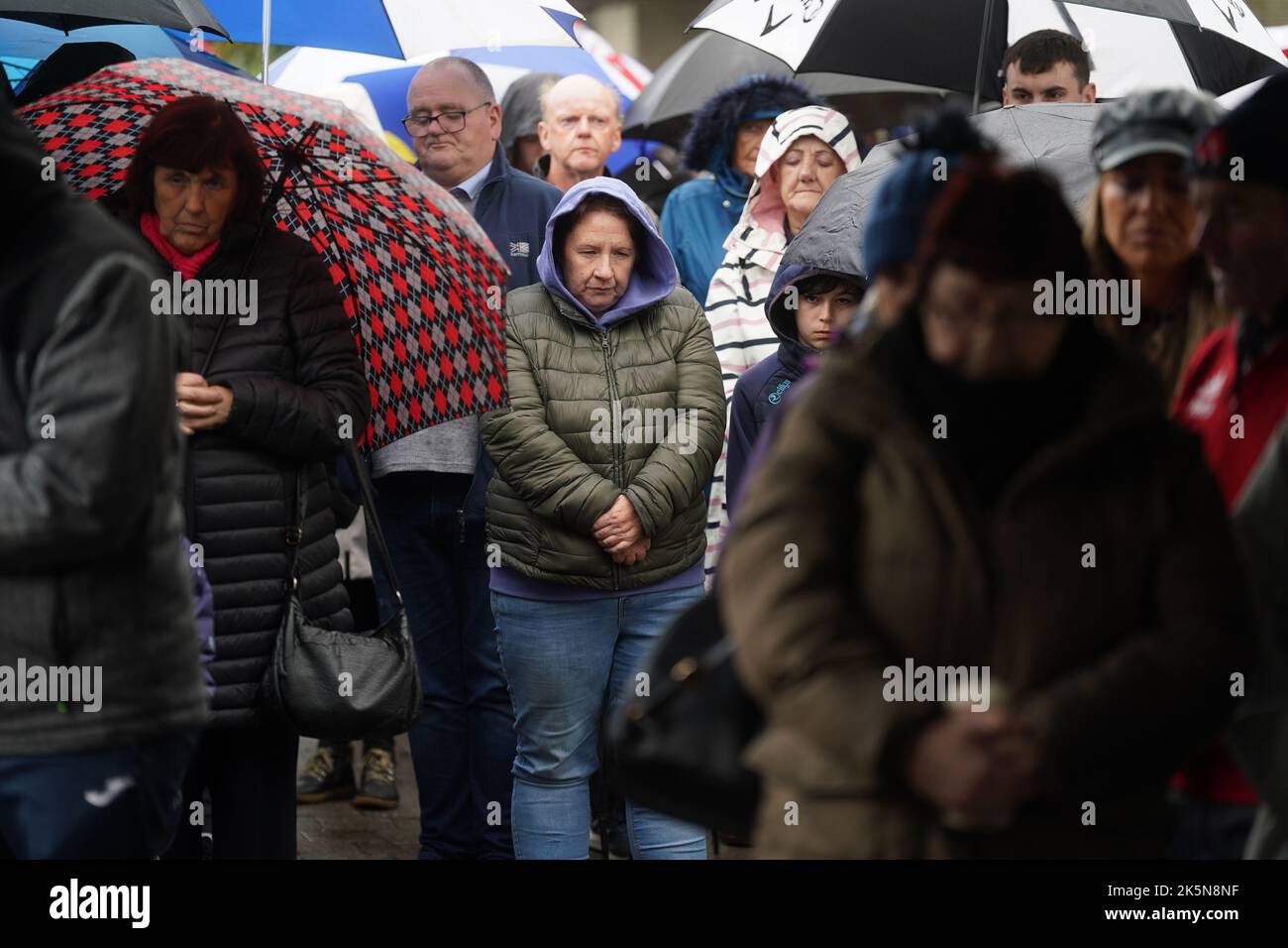 People at a vigil in Milford, Co Donegal for the victims of the ...