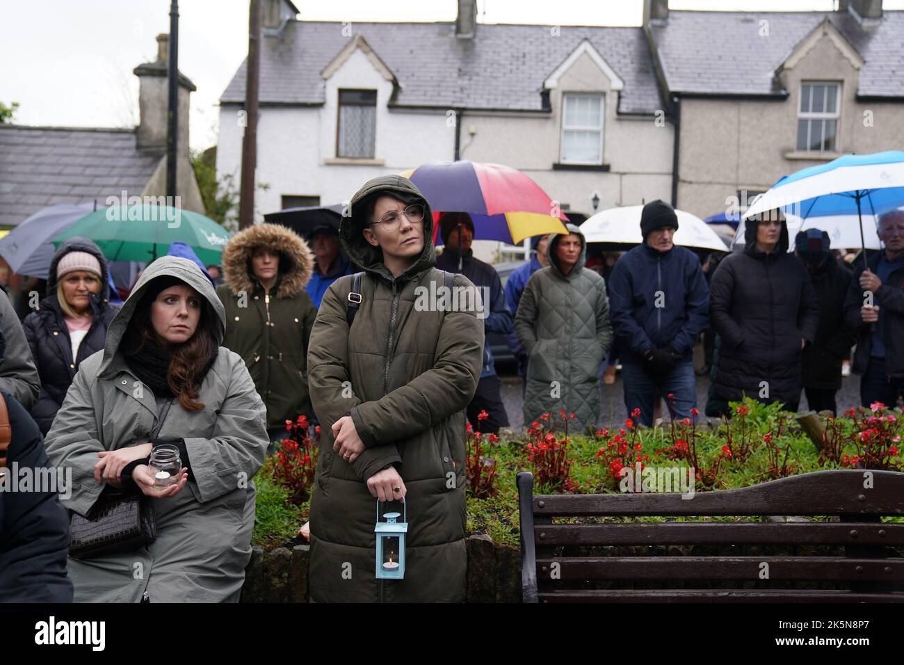 People at a vigil in Milford, Co Donegal for the victims of the ...