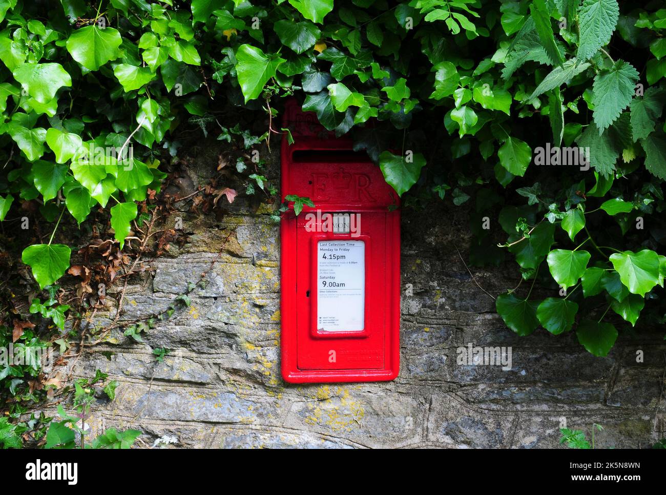 Royal Mail letterbox in Chedington village in West Dorset, UK Stock ...