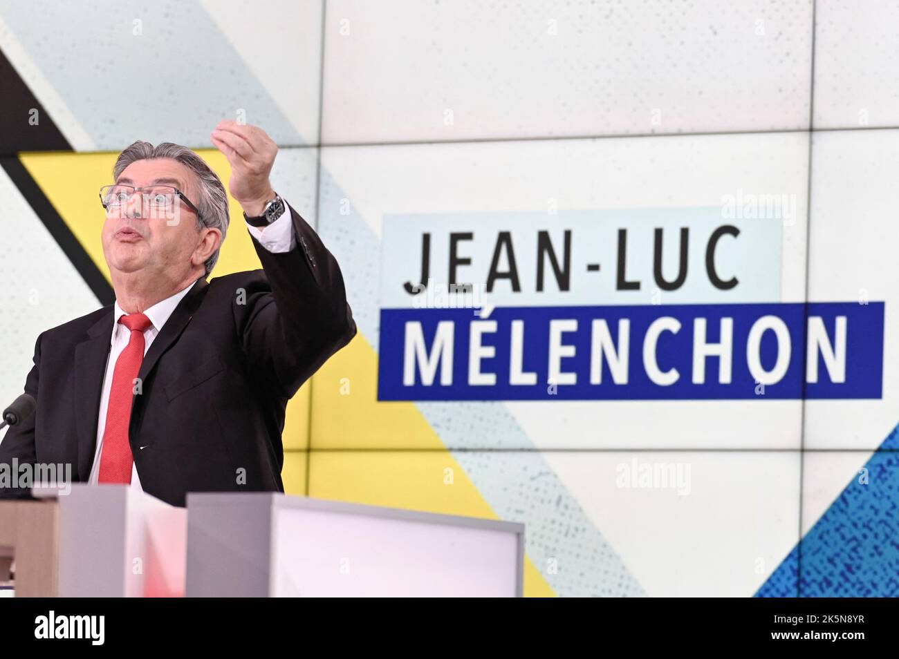 French leftist movement La France Insoumise (LFI) leader Jean-Luc ...