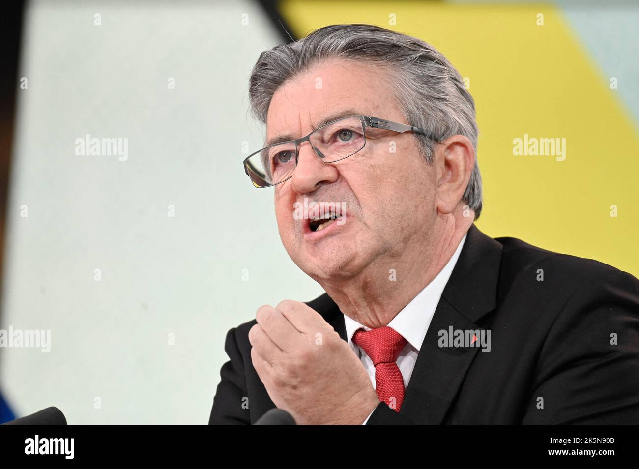 French leftist movement La France Insoumise (LFI) leader Jean-Luc ...