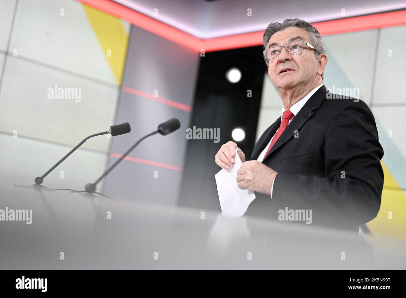 French leftist movement La France Insoumise (LFI) leader Jean-Luc ...