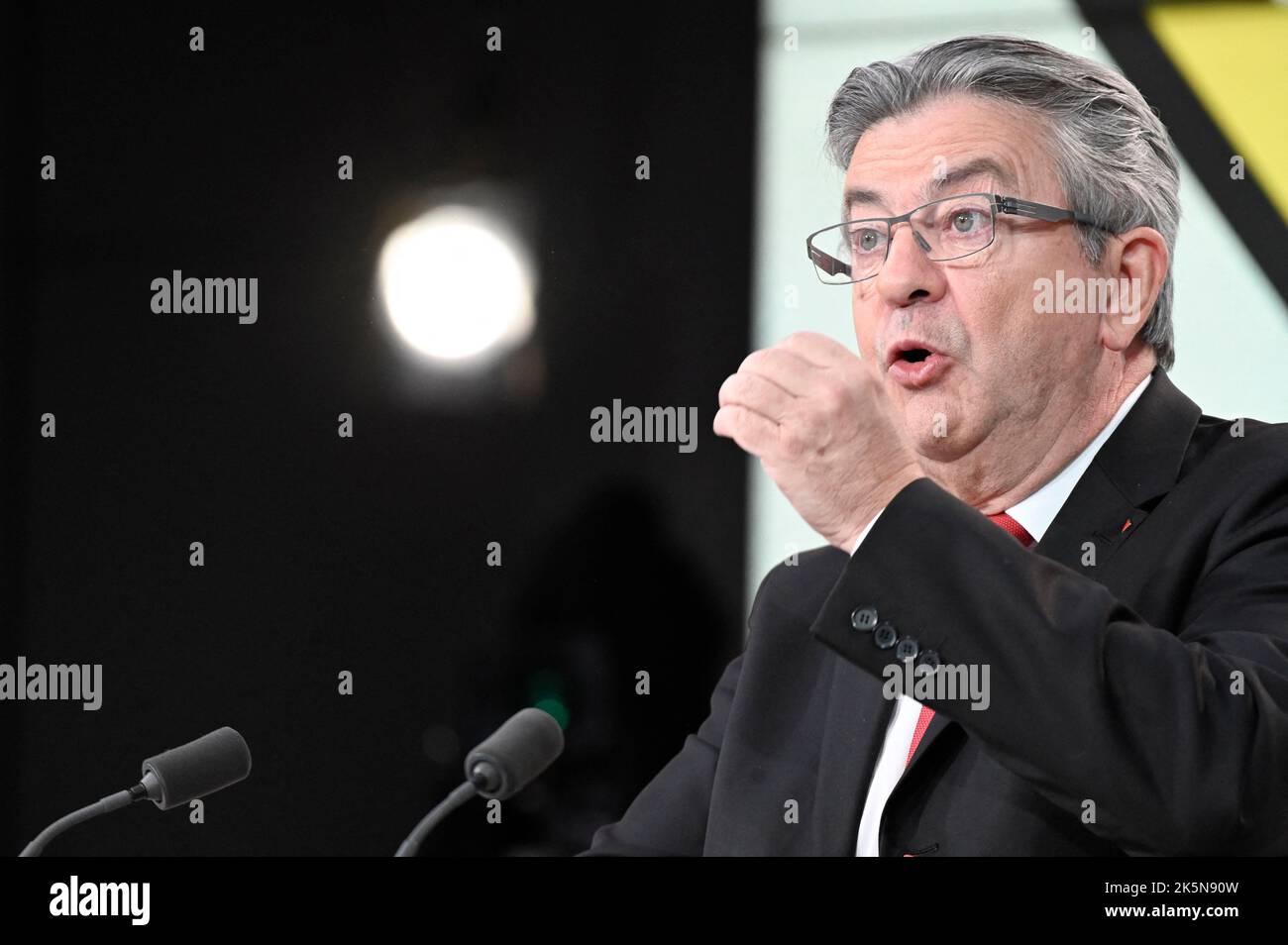 French leftist movement La France Insoumise (LFI) leader Jean-Luc ...