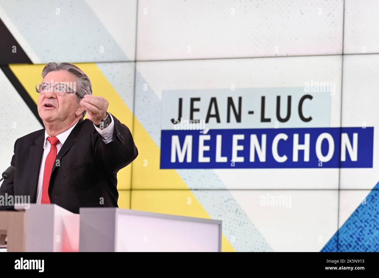 French leftist movement La France Insoumise (LFI) leader Jean-Luc ...