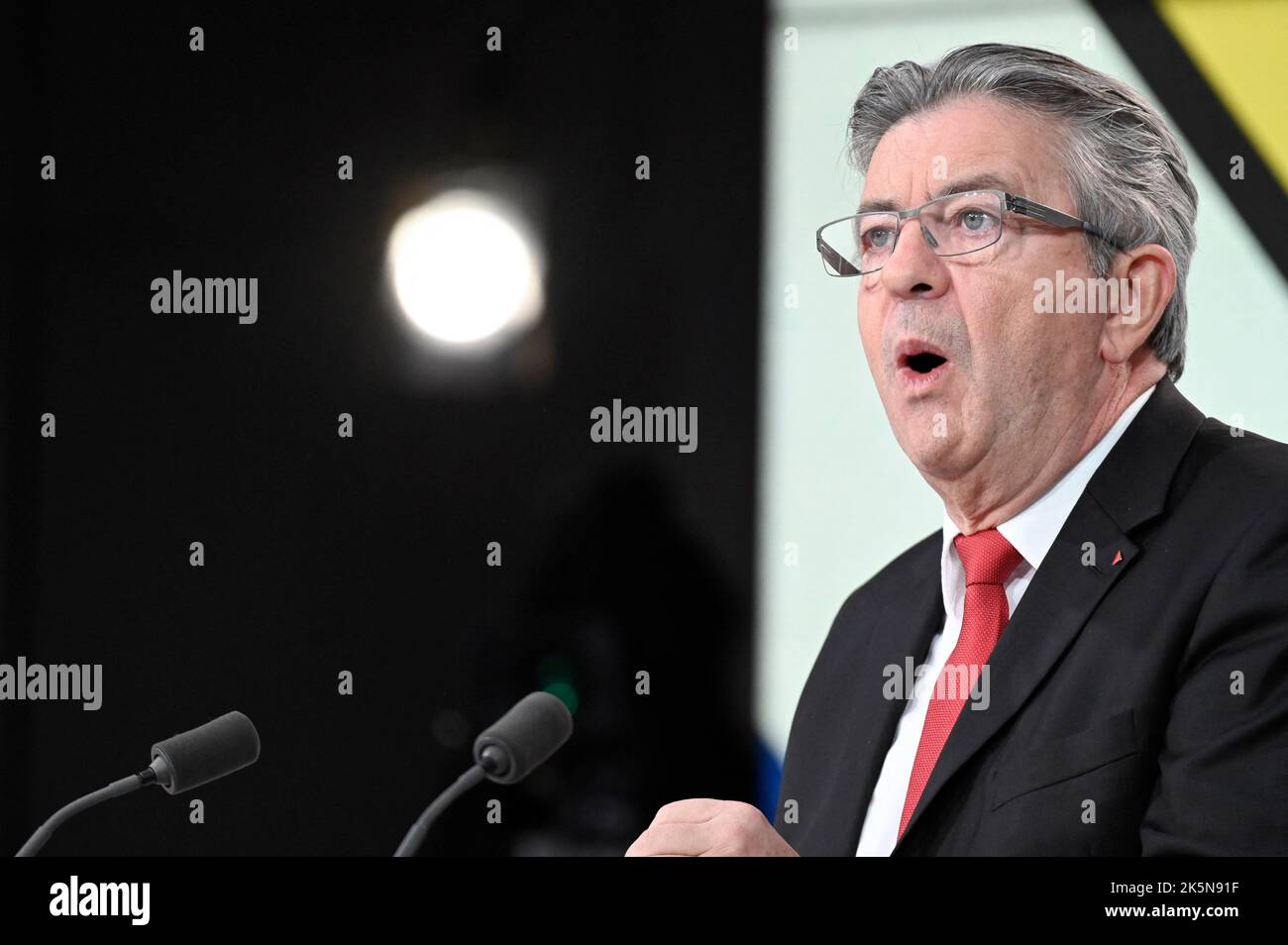 French leftist movement La France Insoumise (LFI) leader Jean-Luc ...