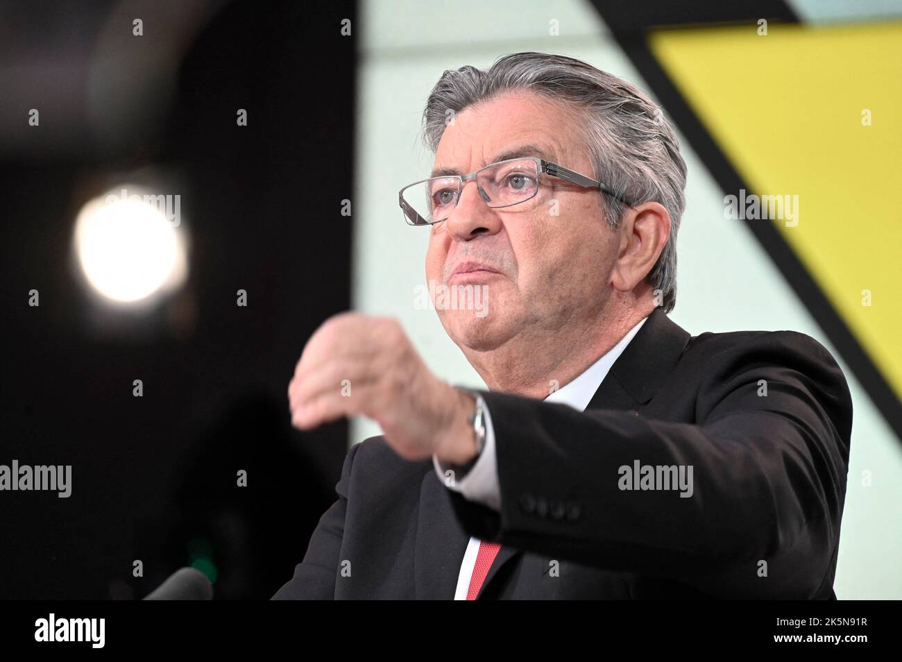 French leftist movement La France Insoumise (LFI) leader Jean-Luc ...