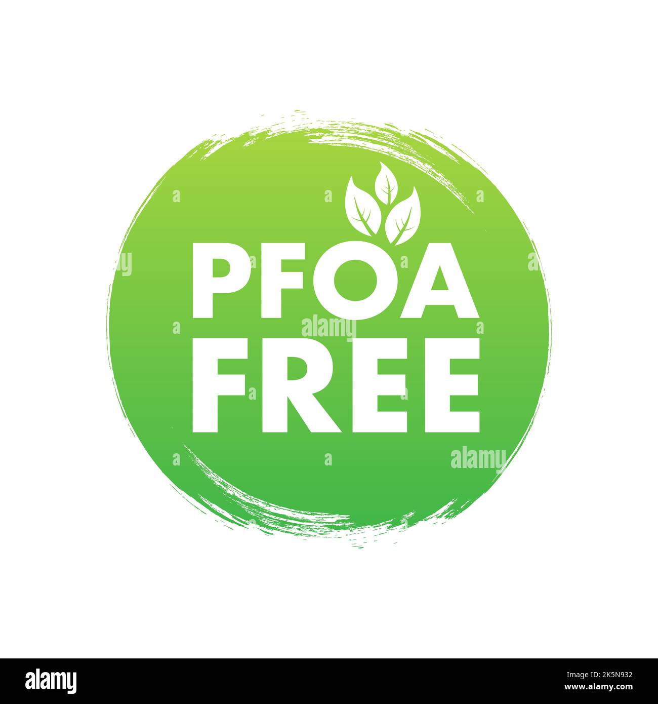 PFOA Free green icon badge. Vector stock illustration Stock Vector ...