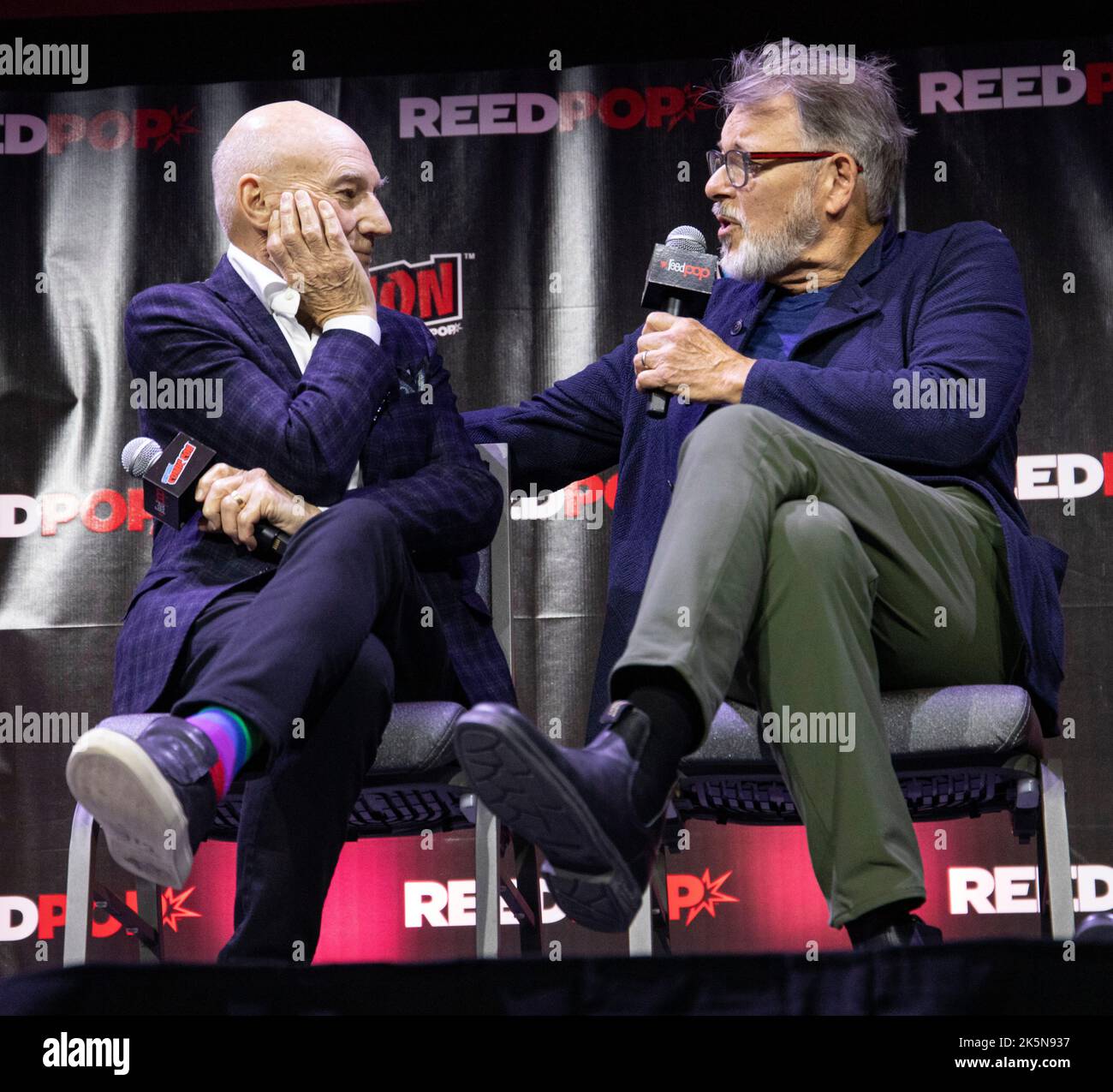 New York, USA. 08th Oct, 2022. Cast members from Paramount Plus's Syar ...