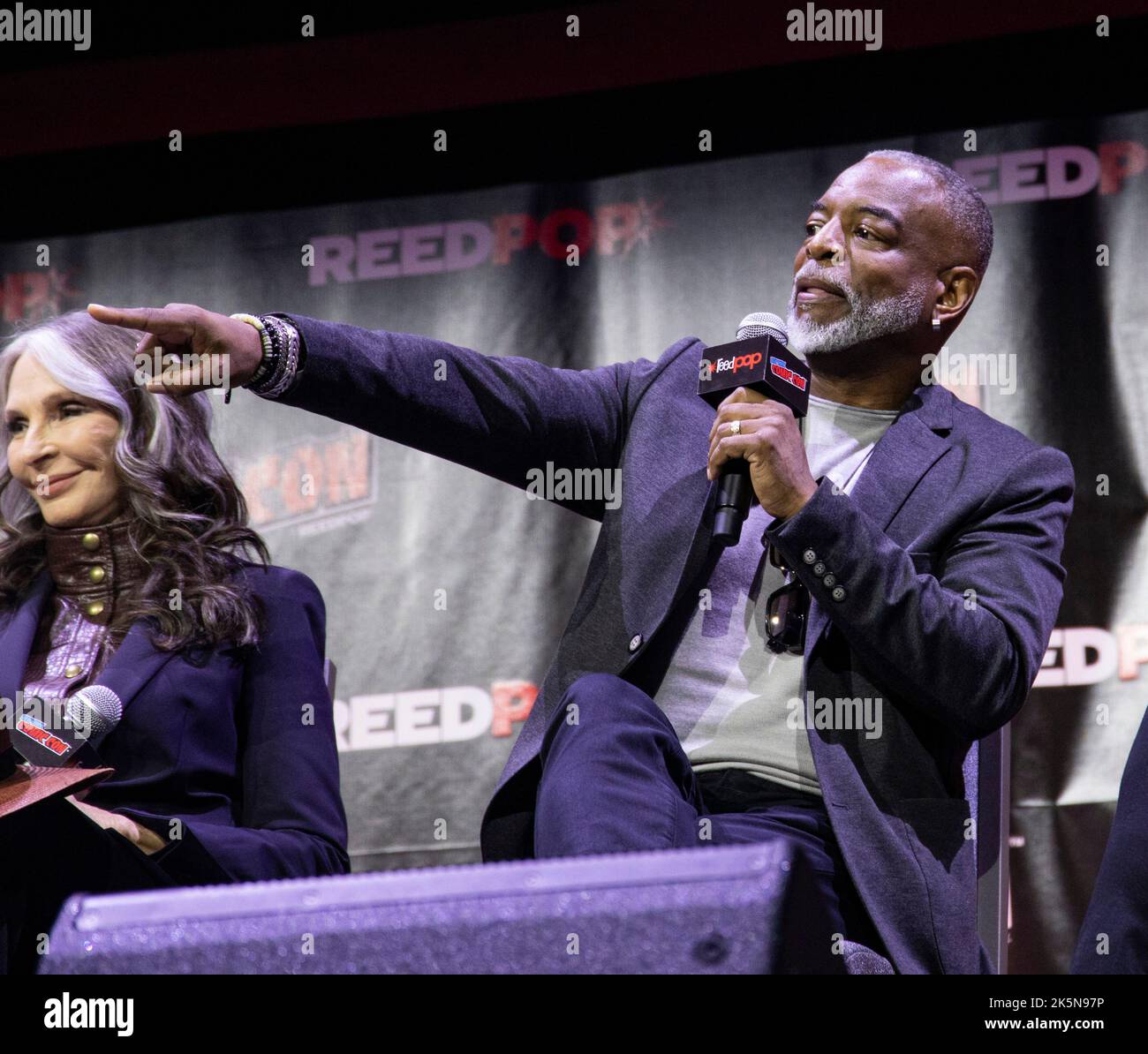 New York, USA. 08th Oct, 2022. Cast members from Paramount Plus's Syar ...