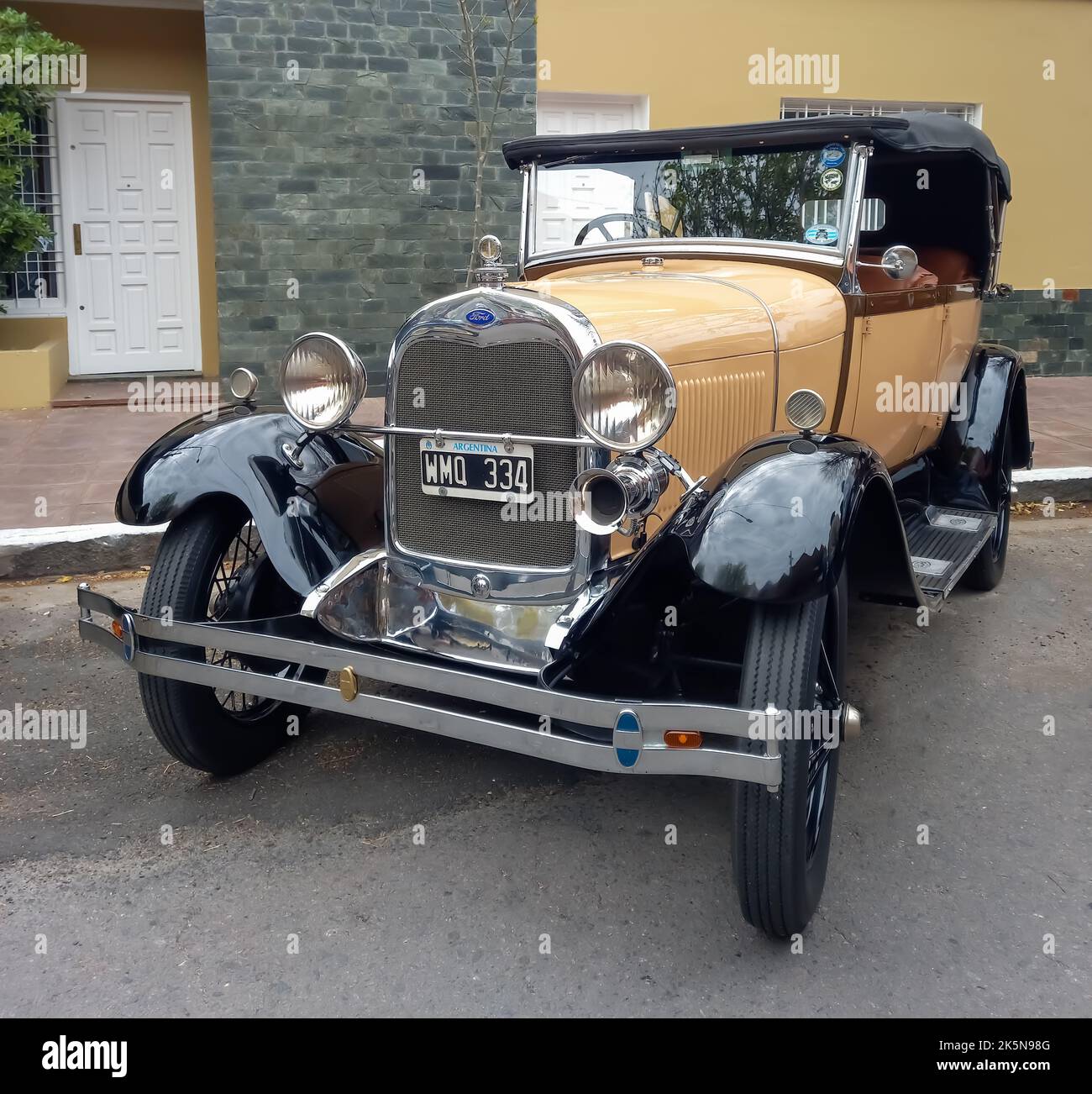 Bernal, Argentina - Sept 18, 2022: Old black and cream 1930s Ford Model ...