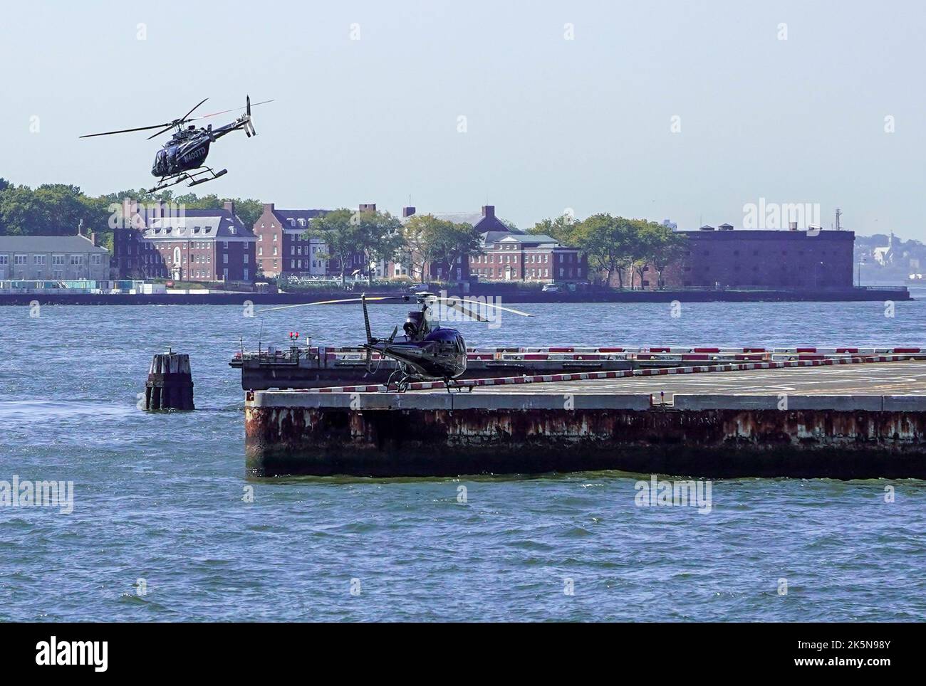 New York, USA. 10/0702022 New York City, NY Downtown Manhattan Heliport ...