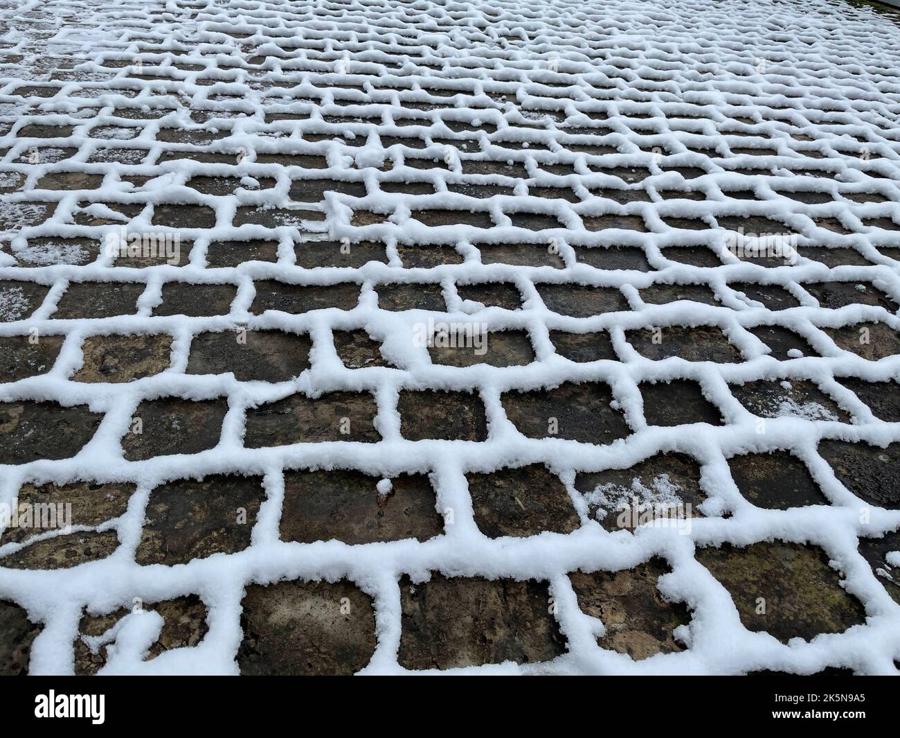Empty brick floor snow hi-res stock photography and images - Alamy
