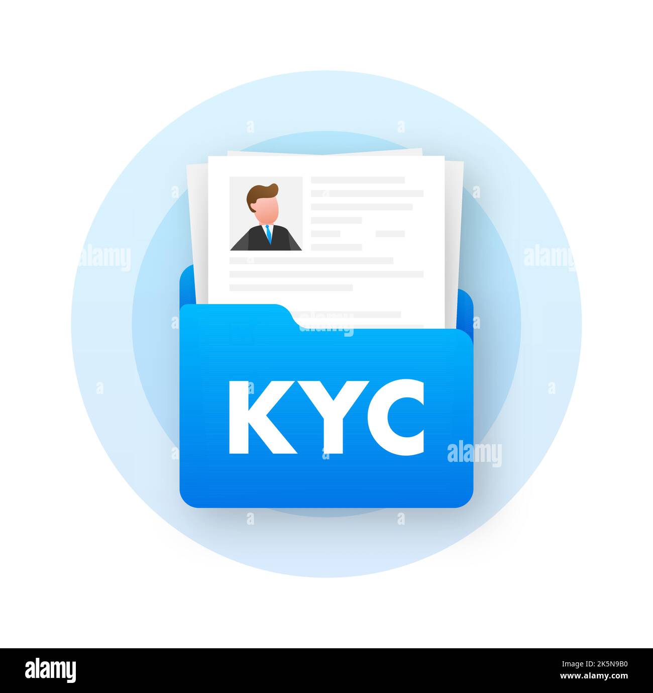 KYC or know your customer. Idea of business identification and finance ...