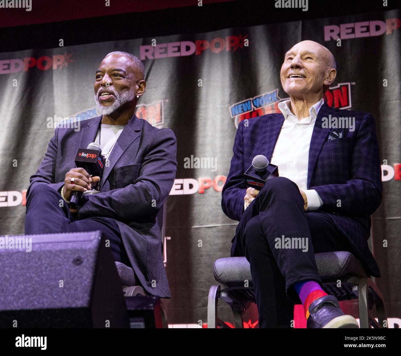 New York, USA. 08th Oct, 2022. Cast members from Paramount Plus's Syar ...