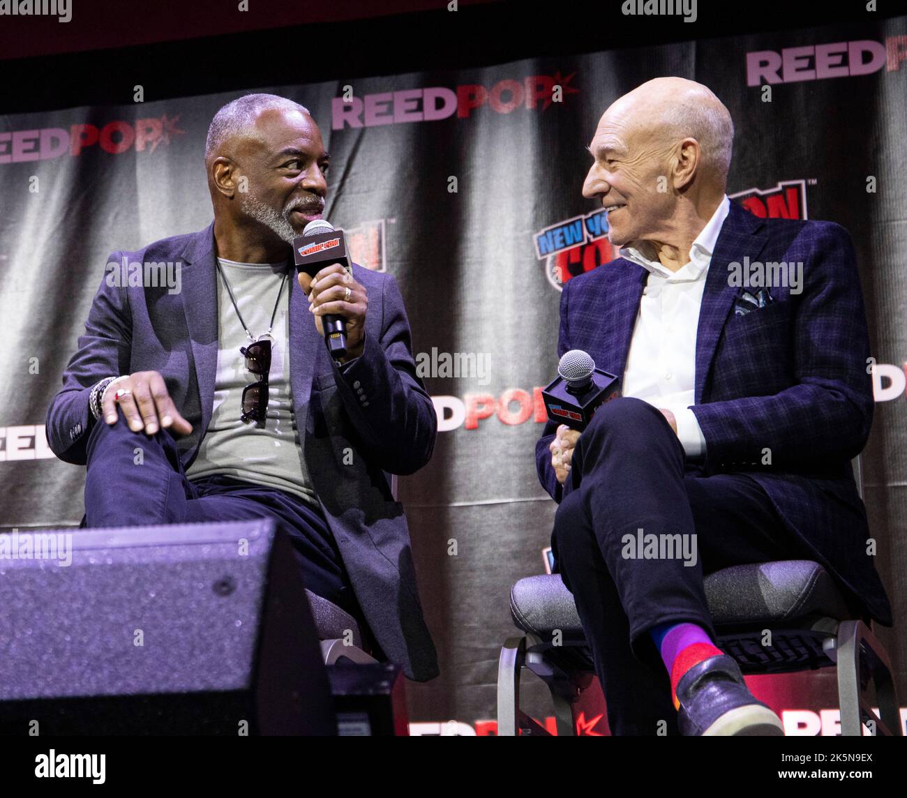 New York, USA. 08th Oct, 2022. Cast members from Paramount Plus's Syar ...