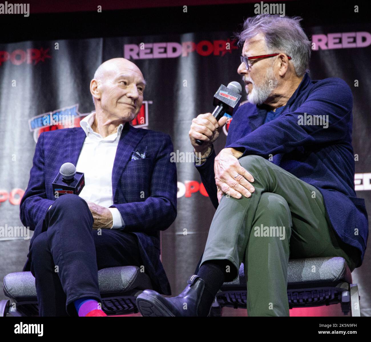 New York, USA. 08th Oct, 2022. Cast members from Paramount Plus's Syar ...