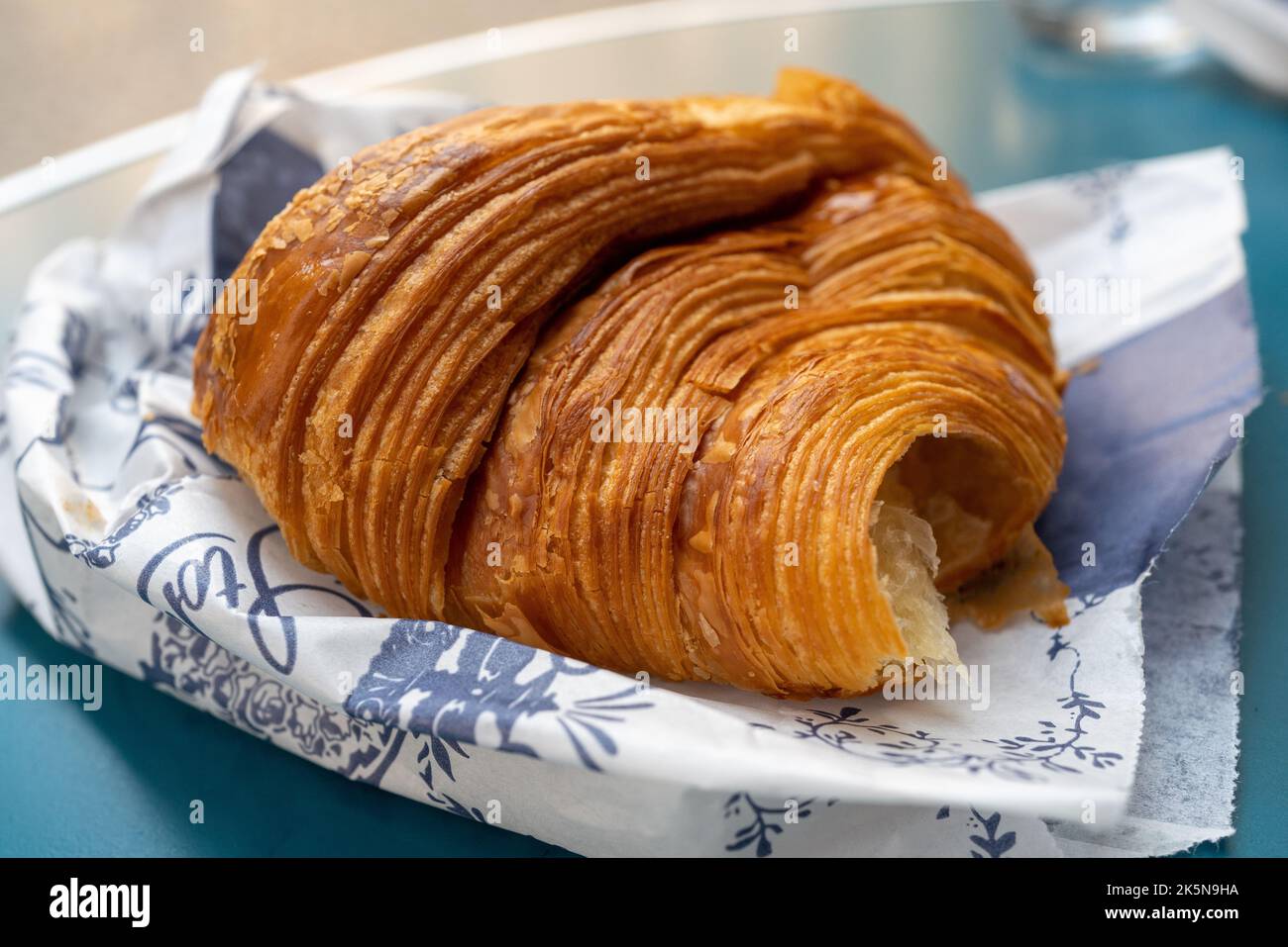 A close up of Croissant from a bakery in Paris Stock Photo - Alamy