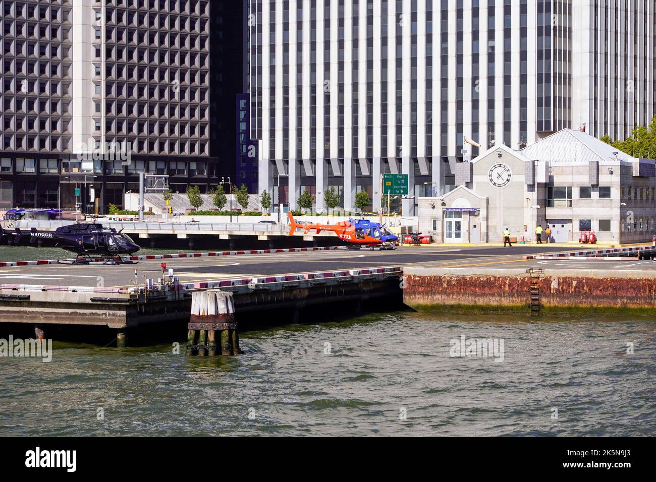 New York, USA. 10/0702022 New York City, NY Downtown Manhattan Heliport ...