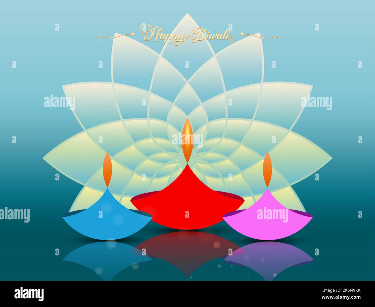 Happy Diwali Festival of Lights India Celebration colorful template. Graphic banner design of ...