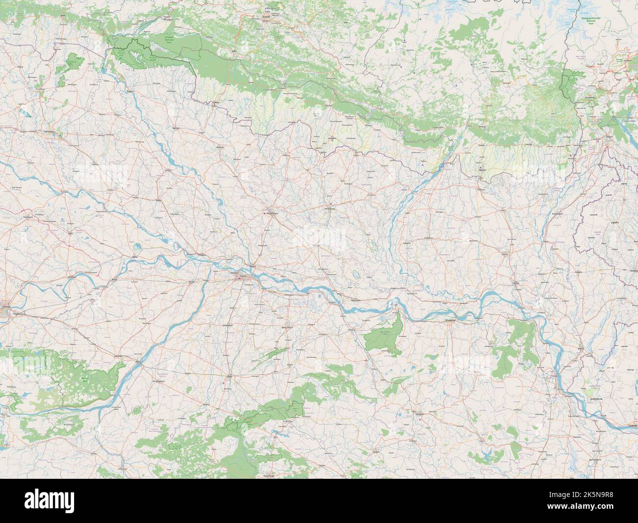 Bihar, state of India. Open Street Map Stock Photo - Alamy